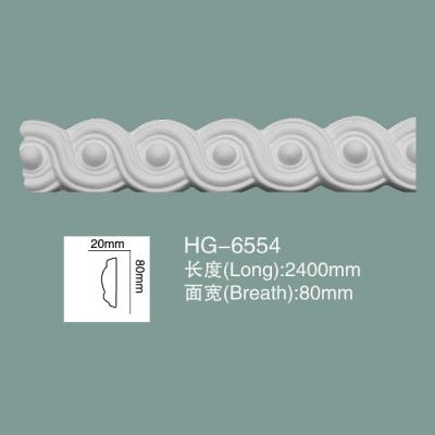 China PU Chair Rail PU Wainscoting Dado Rail Foam Skirting Board  HG-6554 for sale