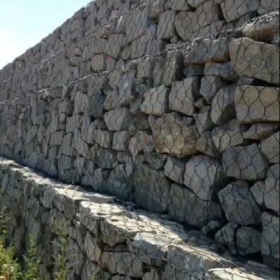 China Pvc Met een laag bedekte Doos 8x10cm Gabion-Draadnetwerk Te koop