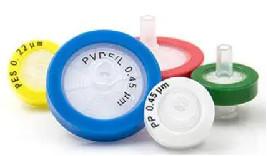 China 33mm PES Laboratory Syringe Filters 0.22μm Pore Size Disposable HPLC Syringe Filter for sale