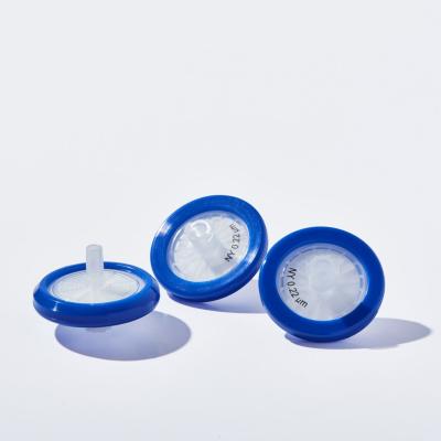 China Nichtsterile Laborspritzenfilter 0,22 μm φ33 mm Nylon Membran Spritzenfilter zu verkaufen