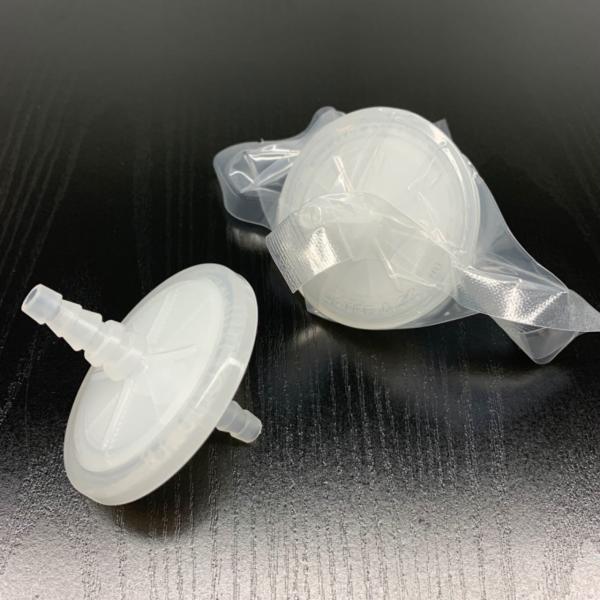 0.22μm 50mm PTFE воздушный фильтр с соединителями шланга для внутриполовой фильтрации