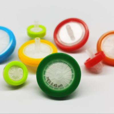 China OEM Einwegspritze 0,45 μm PES Spritze Filter 13 mm 25 mm 33 mm Durchmesser zu verkaufen
