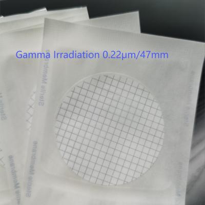 China 0.22um 47mm Sterile MCE CN-CA Mikroporöse Filtermembran für mikrobielle Grenztests Einzelverpackung zu verkaufen