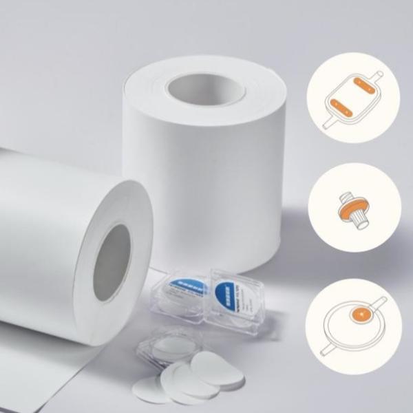 Membrane microporeuse EPTFE hydrophobe 0,22/0,45/1,2/3μm avec couche de support en PP ou en PET à usage médical