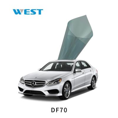 China Windscreen Chameleon Window Tint 1x30m/roll Light Blue Chameleon Nano Ceramic Car Window Tint Solar Film for sale