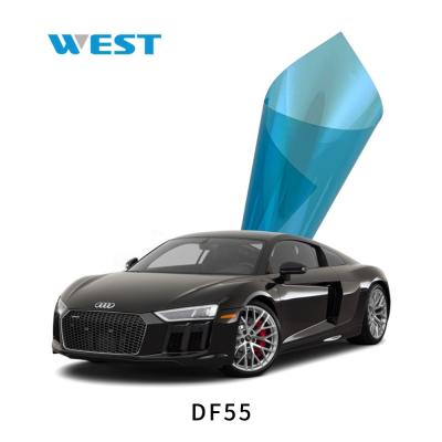 China Windscreen Chameleon Window Tint 1x30m/roll Light Blue Chameleon Nano Ceramic Car Window Tint Solar Film for sale