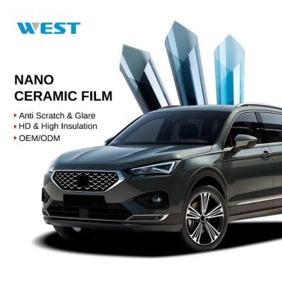 China Rainproof Removable Automotive Window Tint Nano Ceramic Tint Film Long Lasting for sale