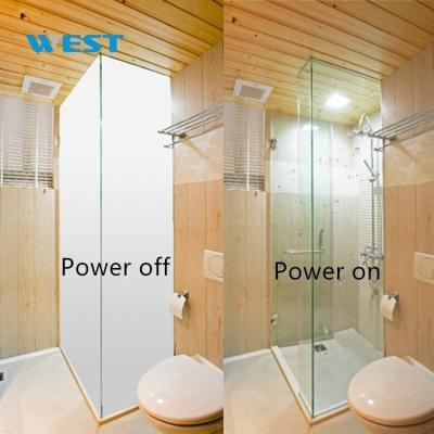 China White Non Adhesive Smart PDLC Film Controllable Transparency Decorative Laminated Glass Film for sale