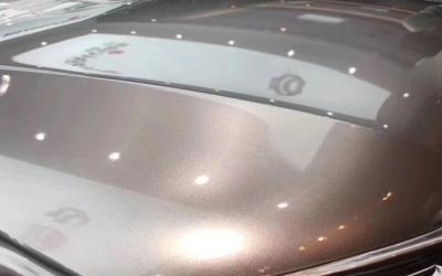 China Battle Ash Gray metallic thin Gloss Car Vinyl Wrap moisture proof for sale