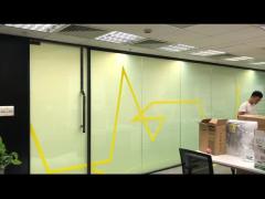 White Non Adhesive Smart PDLC Film Controllable Transparency Decorative Laminated Glass Film