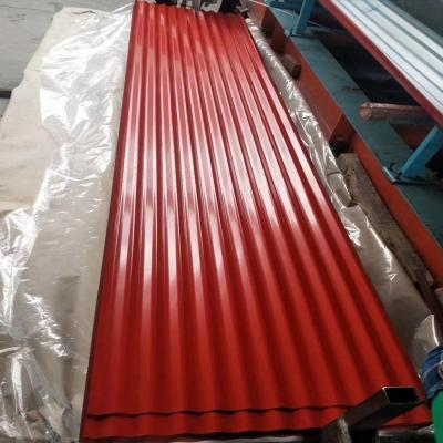 China Customization Galvanized 10 Gauge Corrugated Sheet Steel with RAL Color and Thickness 0.14-0.20MM for sale