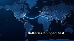 International Air Freight Transport Services For Batteries Fast Customs Clearance