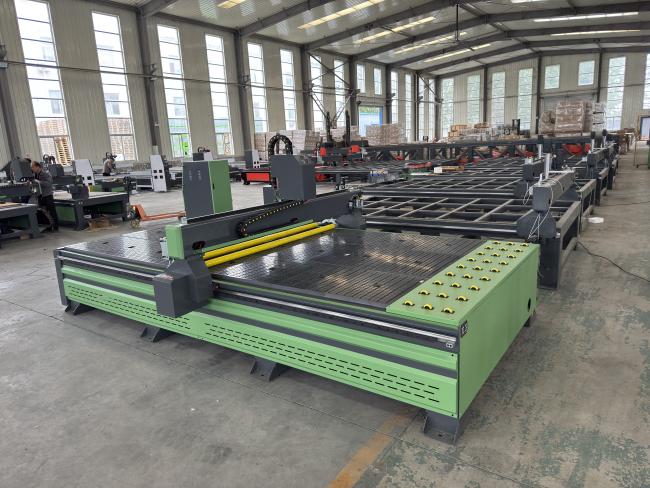 Automatic Wood Door Machine in operation