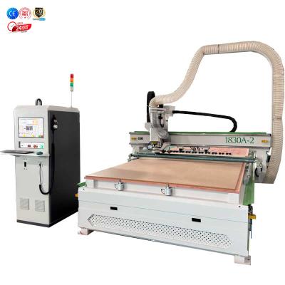 China Fully Automatic Dual Table CNC Nesting Machine With Seamless Alternating Machining for sale