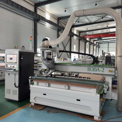 China Fully Automatic Dual Table CNC Nesting Machine With Seamless Alternating Machining for sale
