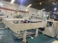 China NP330B Automatic CNC Beam Saw 3300mm Width 100mm Thickness Wood Panel Cutting Machine for sale