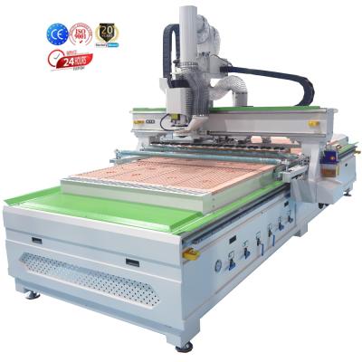 China Woodworking CNC Nesting Machine With 12pcs Linear Tool AC380V / 3PH / 50HZ for sale