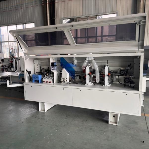 Quality 5 Function Compact Automatic Edge Banding Machine 7KW Woodworking Edge Trimmer for sale