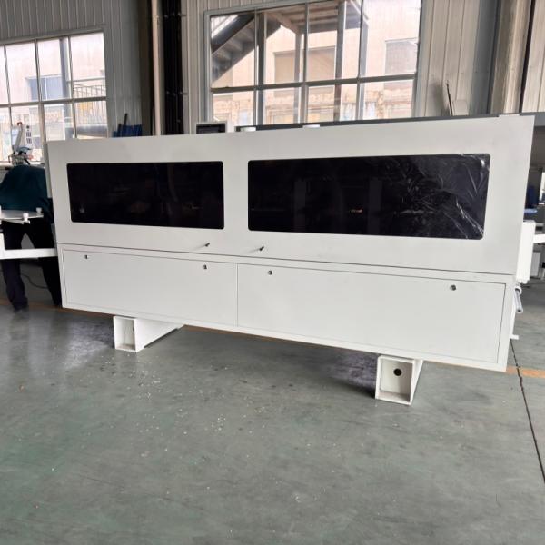 Quality 5 Function Compact Automatic Edge Banding Machine 7KW Woodworking Edge Trimmer for sale