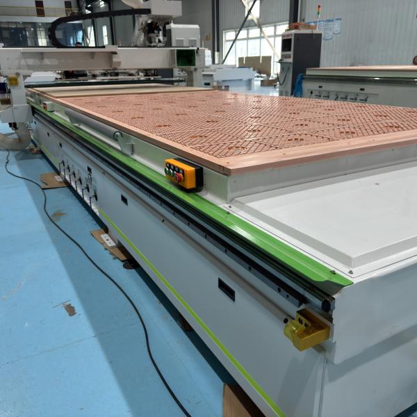 Quality Dual Work Table CNC Nesting Router Machine 60m/min For Office Cabinet Panel for sale