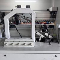 China Automatic Linear Woodworking Edge Banding Machine 0.4-3mm Edge Thickness 13kW Motor 18-22m/min Speed for sale