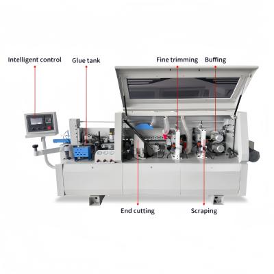 China Automatic Edge Banding Machine with 7KW Power Fine Trimming and PLC Automation for Woodworking for sale
