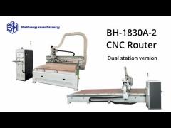 1830A-2 Dual Station CNC Router With 12-Tool ATC For Cabinet & Door Making