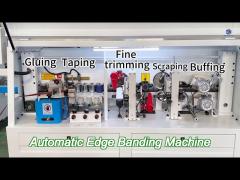 220v / 380v semi automatic edge banding machine for wood manufacturing plant