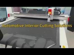 本物の革のカーシートカバー cnc振動ナイフ切断機