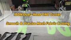 4-Layer Mesh? No Problem! | Dual-Head CNC Cutter for Sportswear, Velcro & TPU #cuttingmachine