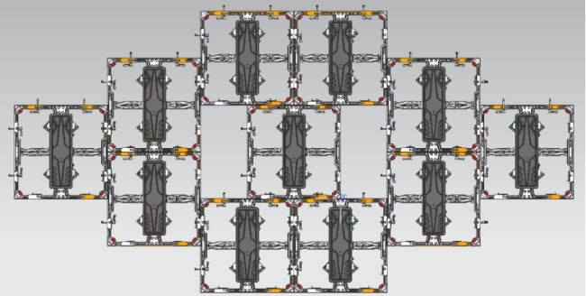 Schermo locativo dell'interno dell'esposizione di LED P3.91 500*500mm Publicidad