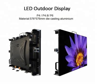 Cina Luminosità locativa all'aperto dell'esposizione di LED del fondo di fase di PH4 PH4.8 PH6 alta in vendita