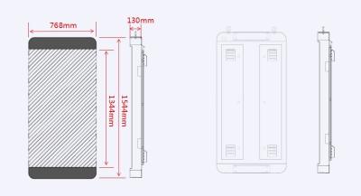 China Exposição de diodo emissor de luz fixa exterior do passo do pixel de 4mm para o brilho alto de pólo da rua à venda