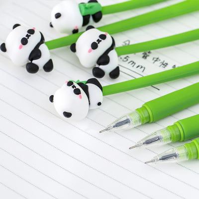 Cina 0.5mm Bella penna creativa Panda Gel Studenti Papeterie Silicone Penna Gel in vendita
