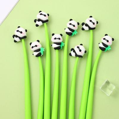 Cina 0.5mm Bella penna creativa Panda Gel Studenti Papeterie Silicone Penna Gel in vendita