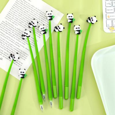 Cina 0.5mm Bella penna creativa Panda Gel Studenti Papeterie Silicone Penna Gel in vendita