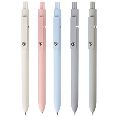 China クリエイティブ エステティック ローラーボールペン 0.5mm 快乾細角プラスチックジェルペン for sale