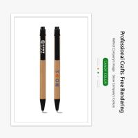 China Kraft Paper Creative Ball Pen Eco Friendly Recyclable Customized Ball Point Pens for sale
