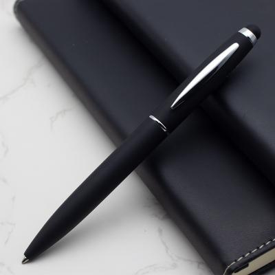 China Metal Soft Touch Feeling Ballpoint Pen 1.0mm Multi Color Touch Screen Ball Pen for sale