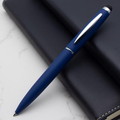 China Metal Soft Touch Feeling Ballpoint Pen 1.0mm Multi Color Touch Screen Ball Pen for sale