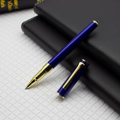 Cina 0.5mm Metal Roller Ball Pen Business Gift Advertising Neutral Pen Con Capo in vendita