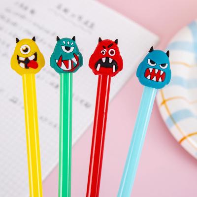 Cina Funny Cute penna di firma di Halloween 0,5 mm inchiostro nero regalo Monster Gel penna per bambini in vendita