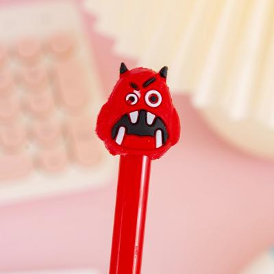 Cina Funny Cute penna di firma di Halloween 0,5 mm inchiostro nero regalo Monster Gel penna per bambini in vendita