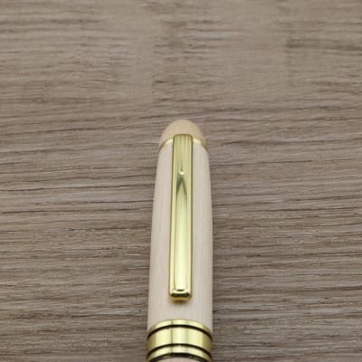 Cina Penna di firma in legno di acero retrò 0,5 mm penna a sfera di metallo in vendita