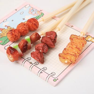 Cina Simulazione di barbecue kebabs polpette di carne penna a sfera creativa divertente penna a sfera ricaricabile giocattolo in vendita