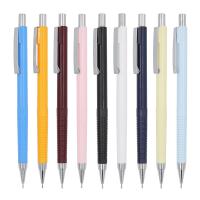 China Multiple Colors Plastic Automatic Press Pencil With Eraser Top Custom Logo for sale