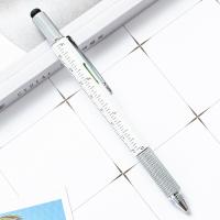 China Multifunctional Metal Creative Ballpoint Pen Ruler Screwdriver Touch Screen Gradienter for sale
