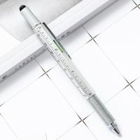 China Multifunctional Metal Creative Ballpoint Pen Ruler Screwdriver Touch Screen Gradienter for sale