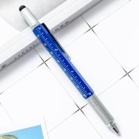China Multifunctional Metal Creative Ballpoint Pen Ruler Screwdriver Touch Screen Gradienter for sale