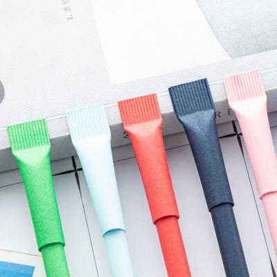 Cina Colore di carta tubo creativo penna a sfera Eco-friendly scuola ufficio penna a sfera Logo personalizzato in vendita
